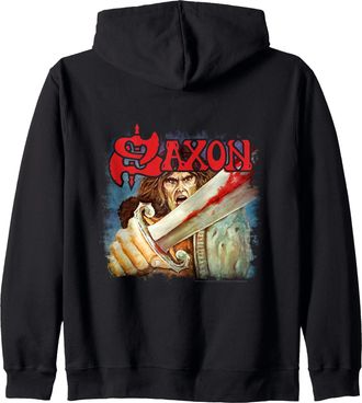 Saxon Offiziell Saxon Cover Heavy Metal Band Retro Musik Kapuzenjacke