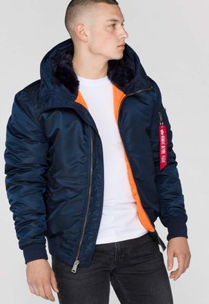 Alpha Industries Alpha Industries MA-1 Hooded Bomberjacke f&uuml;r Herren Rep.Blue