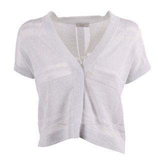 PESERICO Damen, Strickwaren, Wei&szlig;, MGr&ouml;&szlig;e