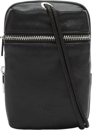 Liebeskind Liebeskind Berlin Cuir Sac à épaule bandoulière Sac pour téléphone Portable Mobile Pouch Black Noir