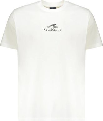 Paul & Shark Homme, Tops, Blanc, Taille: XL T-shirt ras du cou