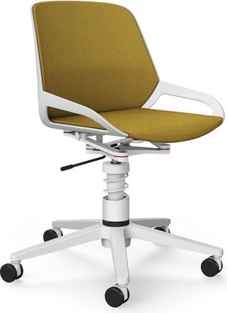 Aeris Numo Task - Ergonomischer Bürostuhl mit Federbein und Rollen, Rückenschonender Stuhl ohne Armlehne, Moderner Schreibtischstuhl mit Patentierter Techni