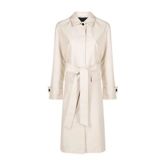 Calvin Klein Beiger Trenchcoat Regenmantel Polyester - - Coats - Damen - Beige - L