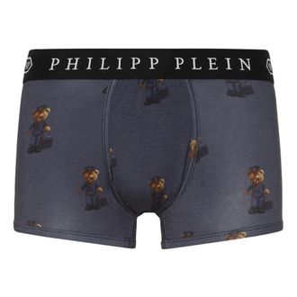 Philipp Plein Cotton Boxers Teddy All-over - - Underwear - Herren - Blau - M