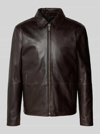 Strellson Regular Fit Lederjacke aus echtem Lammnappa Modell KELLAN