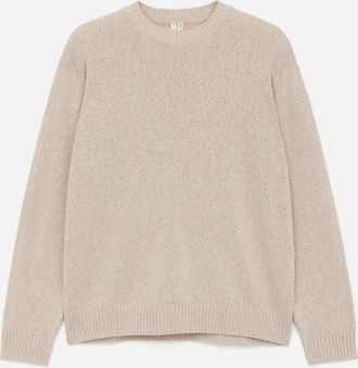 Arket Pullover Aus Leinen Und Seide -Beige