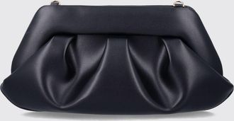 Themoir&egrave; Drapierte Clutch von Themoir&eacute; aus veganem Leder mit Magnetverschluss