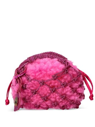 Kurt Geiger petit sac à main Macrame Crystal en jean - Rose
