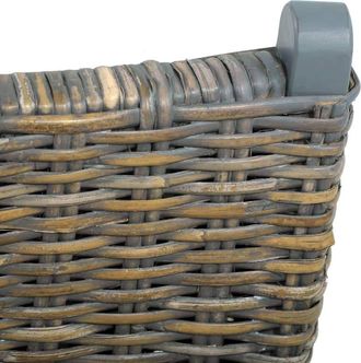 Generic Holz-Relaxstuhl, Kubu-Rattan und Mahagoniholz, Stilvoll und Langlebig, Einfach zu Montieren, Weich und Bequem mit Sitz- und Rückenlehnenbereichen aus 