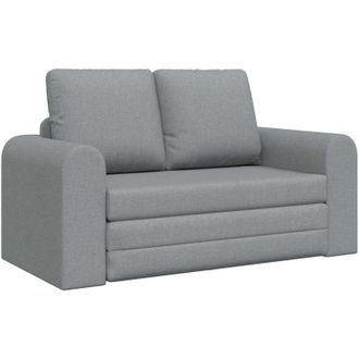 vidaXL Klappsofa Bett Hellgrau 148 x 71 x 83 cm Stoff vidaXL