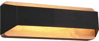 Trio Applique murale led 135w 3000k noir mat bois clair arino 50216031 50216031 50216031 50216031 50216031