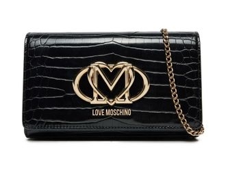 Love Moschino Damen Jc4047pp1mle100a Schultertasche, Schwarz