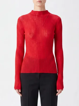 Pinko Pull &agrave; col roul&eacute; &agrave; manches longues en maille c&ocirc;tel&eacute;e et pure laine avec une coupe slim