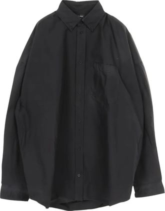Balenciaga chemise boutonnée à manches longues - Noir