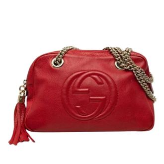 Gucci Sac bandouli&egrave;re vintage doccasion - Femme - Pre-owned - Rouge - Taille: ONE Size