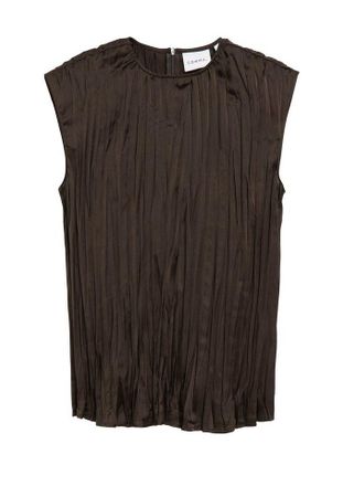Comma Blusentop Bluse Blusentop aus crinkled Pliss&eacute;e