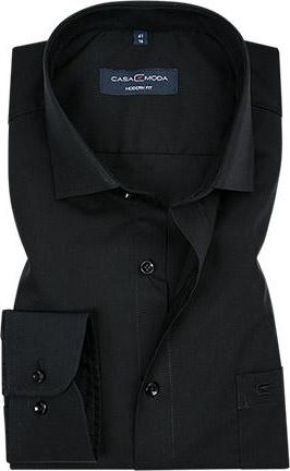 Casamoda CasaModa Herren Hemd schwarz Baumwolle