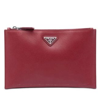 Prada Pre-owned Sacoche Saffiano - Femme - Pre-owned - Rouge - Taille: ONE Size