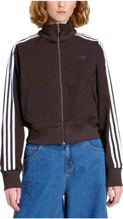 adidas Femme, Sweatshirts et sweats &agrave; capuche, Brun, Taille: 40 FR Denim Firebird Track Top