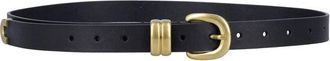 By Malene Birger Leather Pin-Buckle Belt - Black