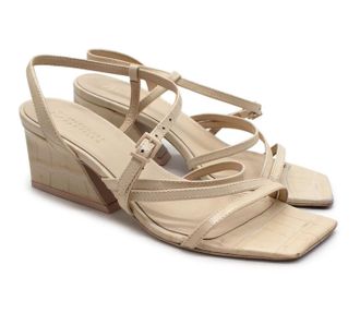 Mercedes Castillo Croc Embossed Kelise 65 Sandals Size 35.5