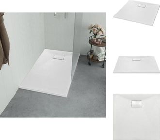 vidaXL Duschwannen - Living Duschwanne SMC Weiß 80×80 cm