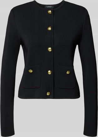 Lauren Ralph Lauren Regular Fit Kurzblazer mit goldfarbenen Zierkn&ouml;pfen