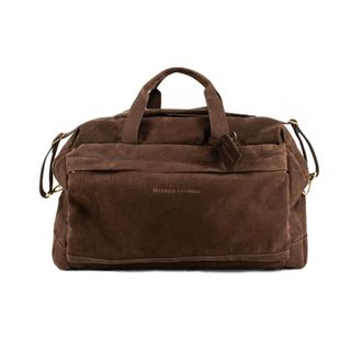 Brunello Cucinelli Homme, Sacs, Brun, Taille: ONE Size Sac Week-end