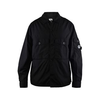 C.P. Company C.p. Company, Homme, Vestes, Noir, Taille: S Chrome-R Overshirt
