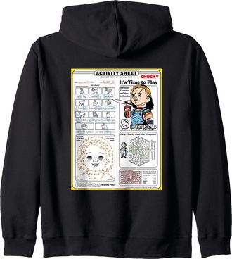 Chucky Activity Sheet Horror Parody Kapuzenjacke