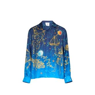 Casablanca Chemise Astroogy &agrave; motif en soie
