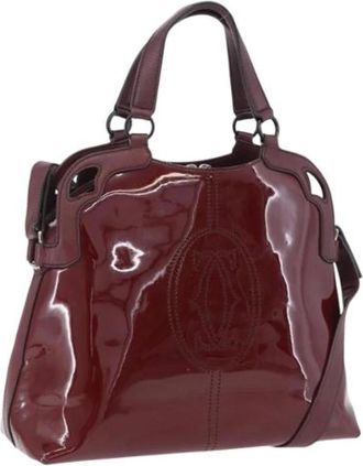 Cartier Pre-owned Cuir sacs-main - Femme - Pre-owned - Rouge - Taille: ONE Size