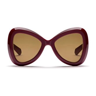 Valentino V-Gold-Iii Bordeaux Sonnenbrille - - Accessories - Damen - Rot - ONE SIZE