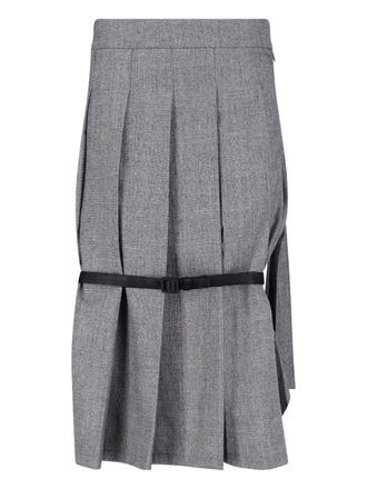 Vaquera Pleated Midi Skirt