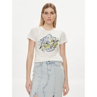 Liu Jo T-Shirt TA4202 JS003 &Eacute;cru Regular Fit