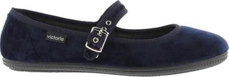 Victoria Femme ODA Mercedes TERCIOPELO Ballet Flat, Bleu Marine, 39 EU