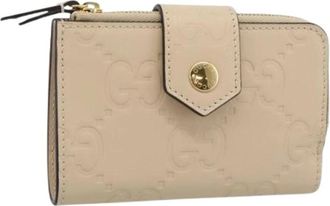 Gucci Portefeuille Pre-owned en toile GG - Femme - Pre-owned - Beige - Taille: ONE Size