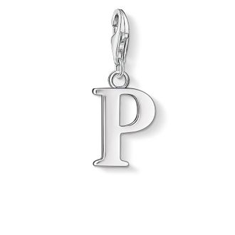 Thomas Sabo Thomas Sabo Damen Charm-Anhänger P Buchstabe Charm Club 925 Sterling Silber 0190-001-12
