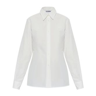 Jil Sander Chemise en coton - Femme - Blouses et Chemises - Blanc - Taille: 40 FR