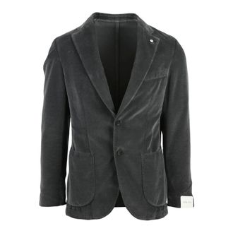 L.B.M. 1911 L.b.m. 1911, Homme, Vestes, Gris, Taille: S Veste en velours