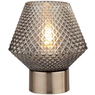 Searchlight Searchlight Avia Tischlampe Rauchglas