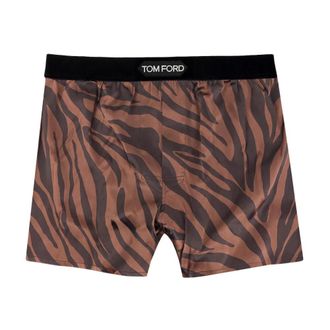 Tom Ford Velvet Patch Logo Unterw&auml;sche - - Underwear - Herren - Braun - S