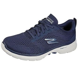Skechers Femme Go Walk 6 Basket, Bleu Marine, 36.5 EU