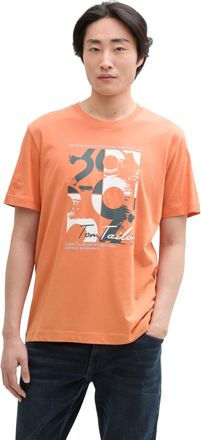 Tom Tailor Herren 1046715 T-Shirt, 37755-Brick Orange, M