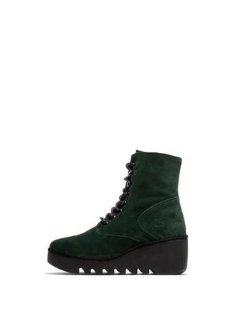 FLY London Femme BIRR534FLY Fashion Boot, FOR&Ecirc;T Verte, 37 EU
