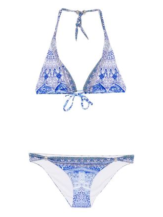 Camilla Ball Trim Tri bikini - Blau