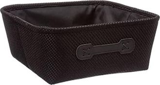 JJA Aufbewahrungskorb, kariert, Schwarz