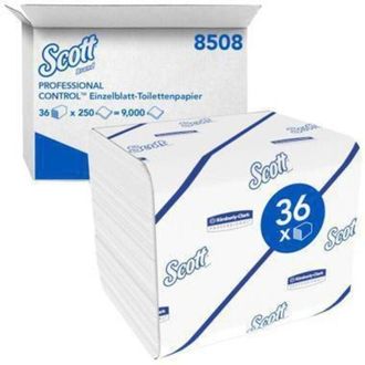 Scott Toilettenpapier 8508 2lagig 18,6x11,7cm ws 36x220 Bl./Pack