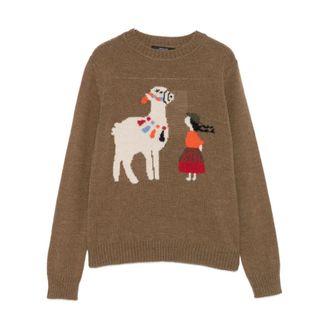 Max Mara Damen, Strickwaren, Braun, LGr&ouml;&szlig;e