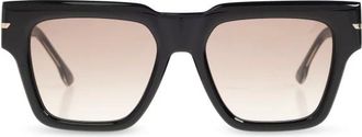 Victoria Beckham Femme, Accessoires, Noir, Taille: ONE Size Lunettes de soleil rectangulaires oversize